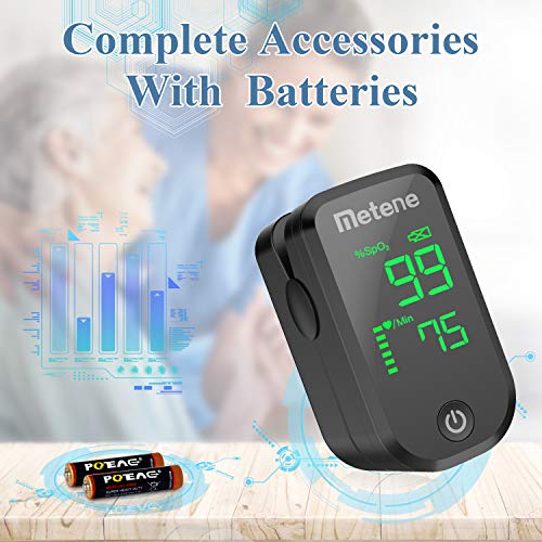 Pulse Oximeter Fingertip, Blood Oxygen Saturation Monitor with Accurat ...